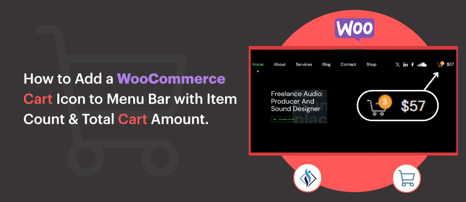 WooCommerce Cart Icon: Display Items & Total on Menu Bar